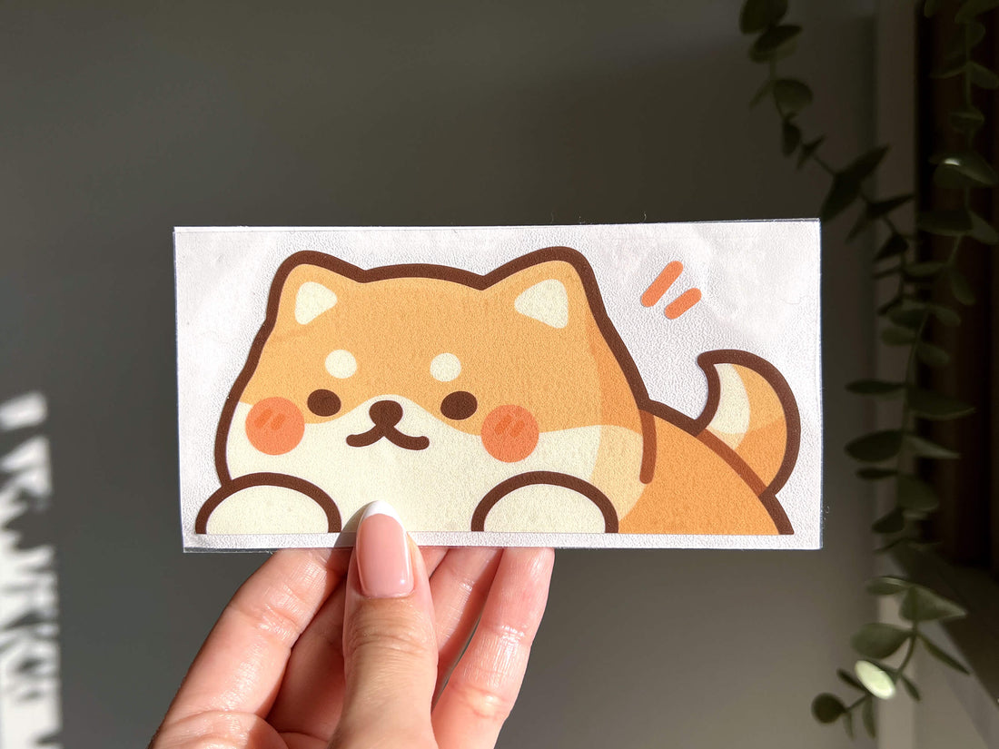 Shiba Peeker Decal Sticker – Chonky Frenz